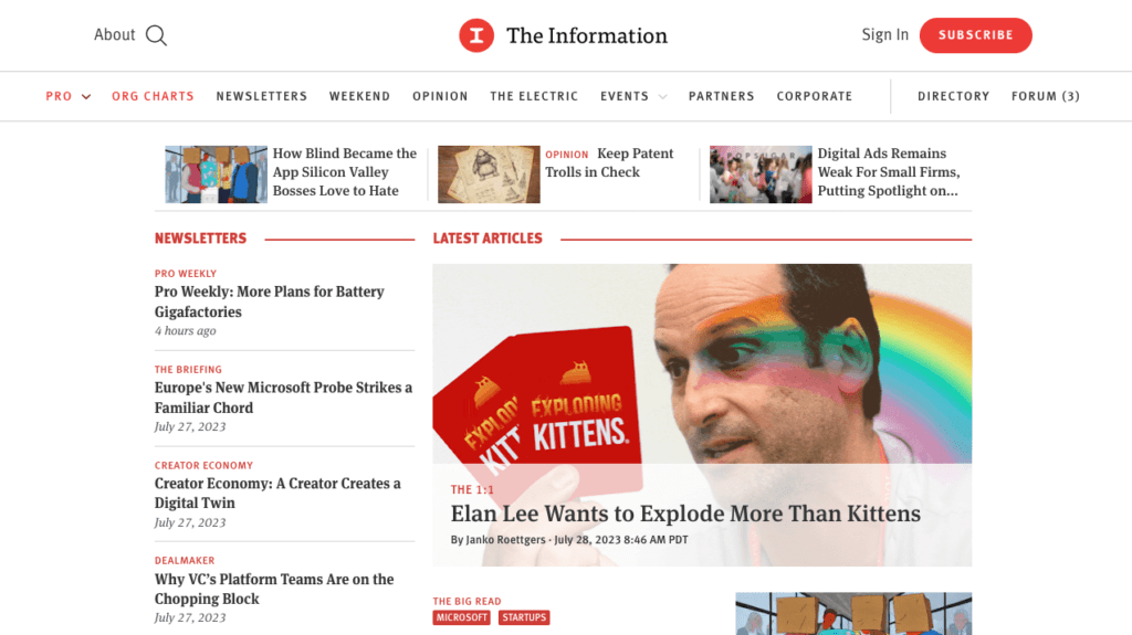 8 Impressive Informational Website Examples for Inspiration in 2023